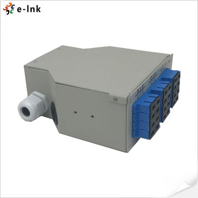 Din Rail Mount Fiber Patch Panel 12 Ports Duplex SC Adapters
