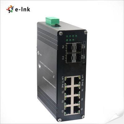 Industrial L2+ 8-Port 10/100/1000T 802.3at PoE + 4-Port 1000X SFP ...