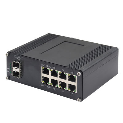 Industrial L2+ 8-Port 10/100/1000T 802.3at PoE + 2-Port 1000X SFP Managed Ethernet Switch